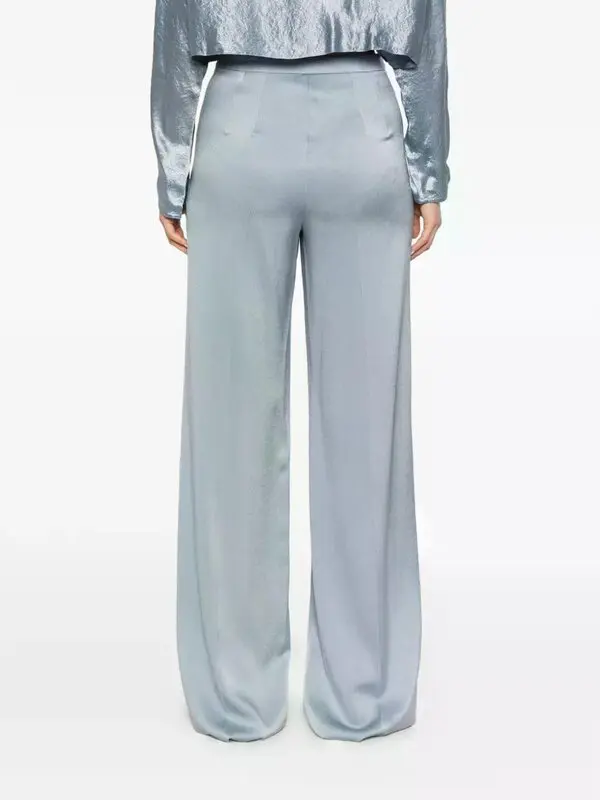 Marella Satin-finish Wide-leg Trousers