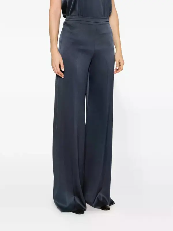 Marella Satin-finish Wide-leg Trousers