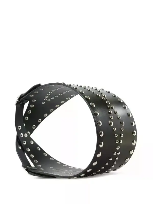 ANN DEMEULEMEESTER Niza Stud-embellished Leather Belt