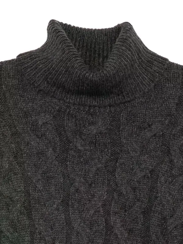 BARBA NAPOLI Cable-knit Turtleneck Sweater