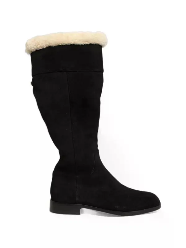 Dolce & Gabbana Shearling-trim Suede Boots