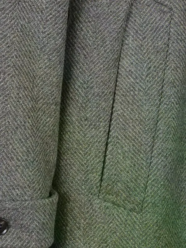 Zegna Herringbone Belted Coat