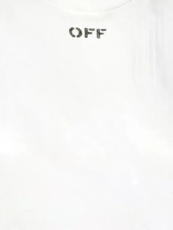 Off-White Logo-stamp Padded Shoulder T-shirt