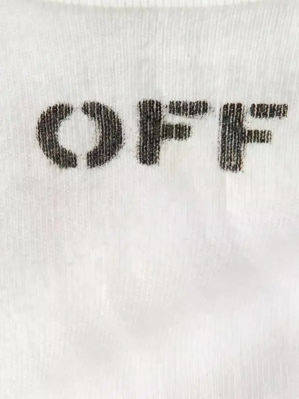 Off-White Logo-stamp Padded Shoulder T-shirt