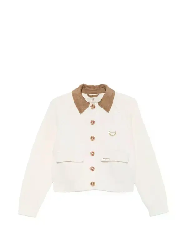 Barbour Corduroy-collar Cropped Jacket