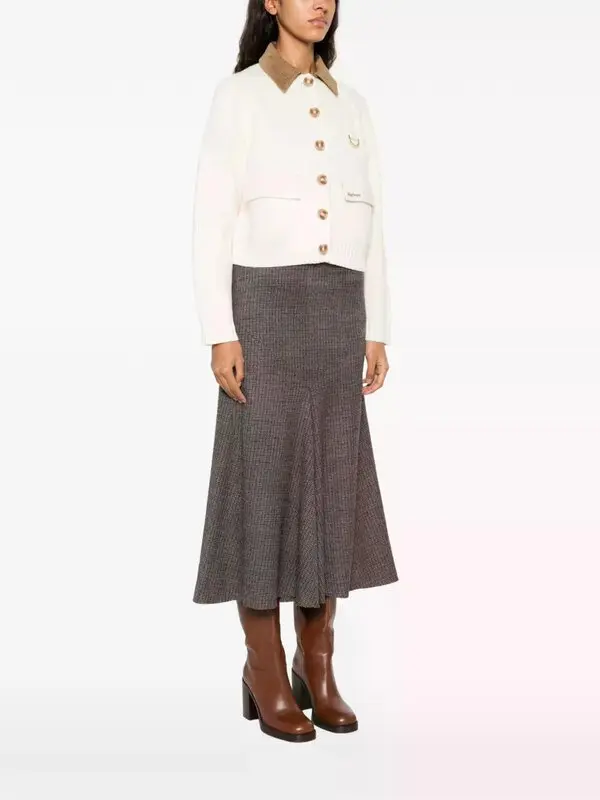 Barbour Corduroy-collar Cropped Jacket