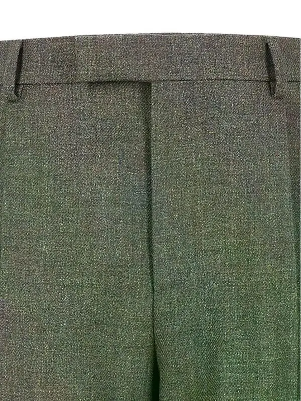 Valentino Garavani Mouliné-effect Pleated Trousers