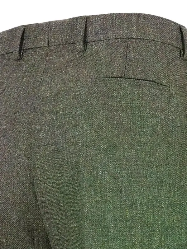 Valentino Garavani Mouliné-effect Pleated Trousers
