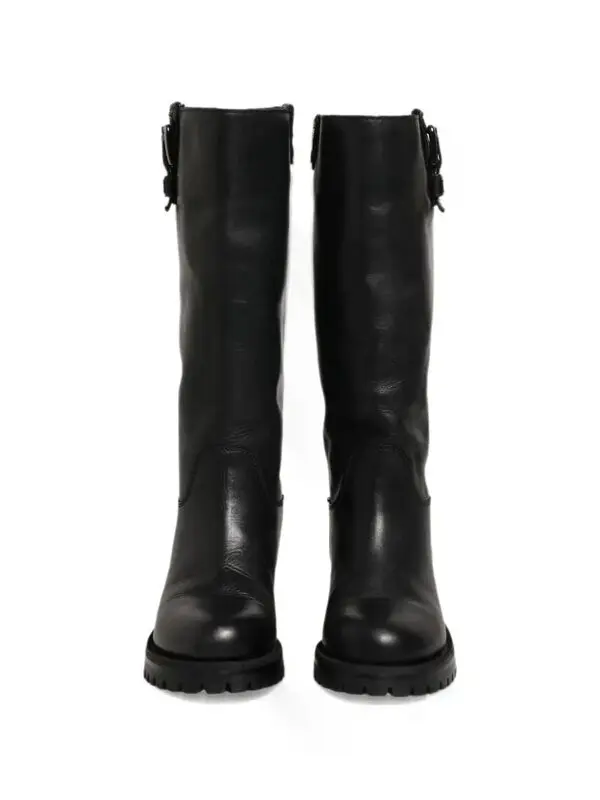 Dolce & Gabbana Buckle-detail Leather Boots