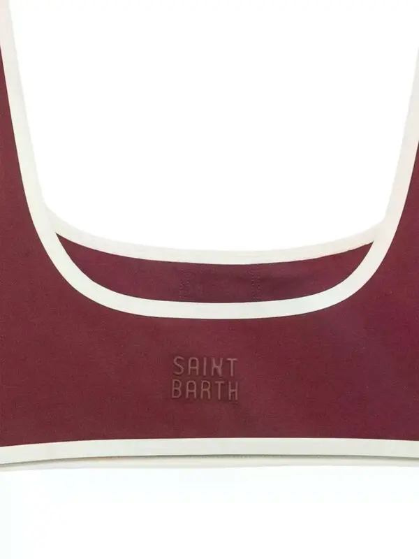 MC2 SAINT BARTH Kassie Logo-embroidered Contrast-trim Sport Bra