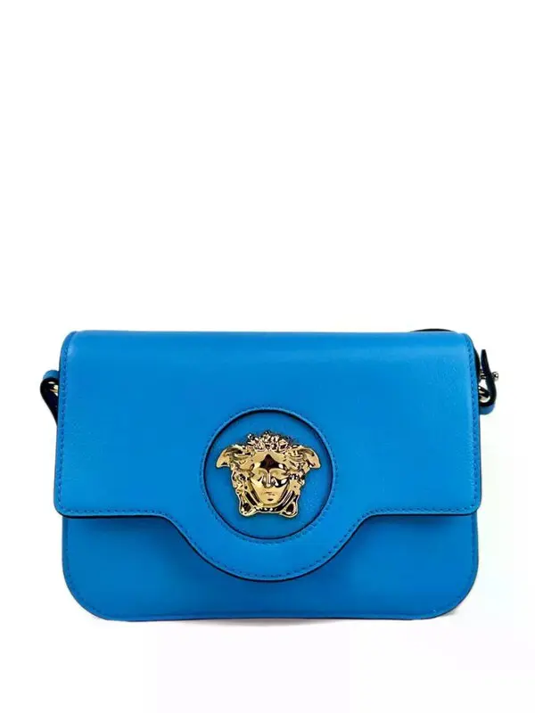 Versace La Medusa Leather Shoulder Bag
