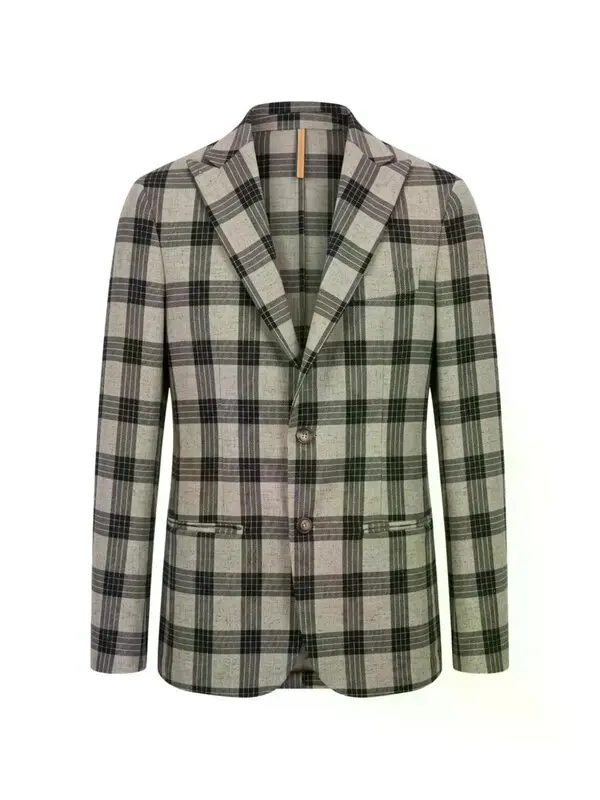 ROBERTO PEPE LUXURY Check-pattern Single-breasted Jacket