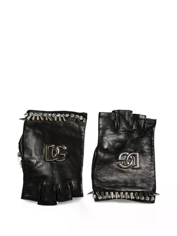 Dolce & Gabbana Embellished Fingerless Gloves
