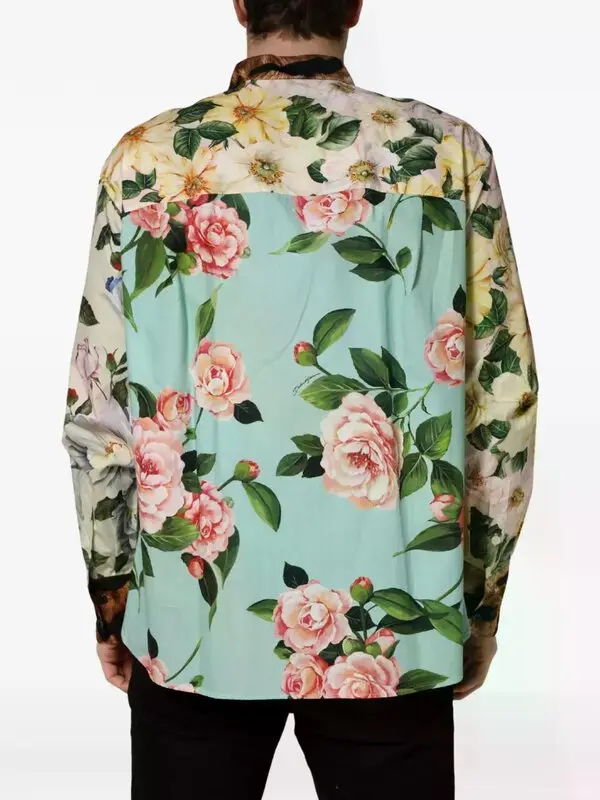 Dolce & Gabbana Floral Animal-print Shirt