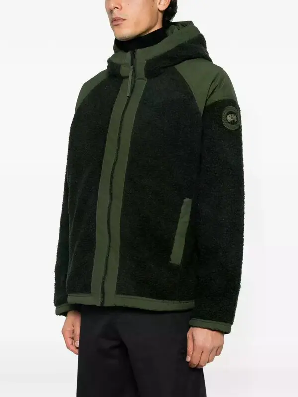 Canada Goose Fleece-texture Hooded Jacket