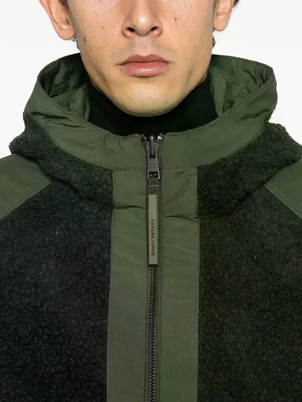 Canada Goose Fleece-texture Hooded Jacket