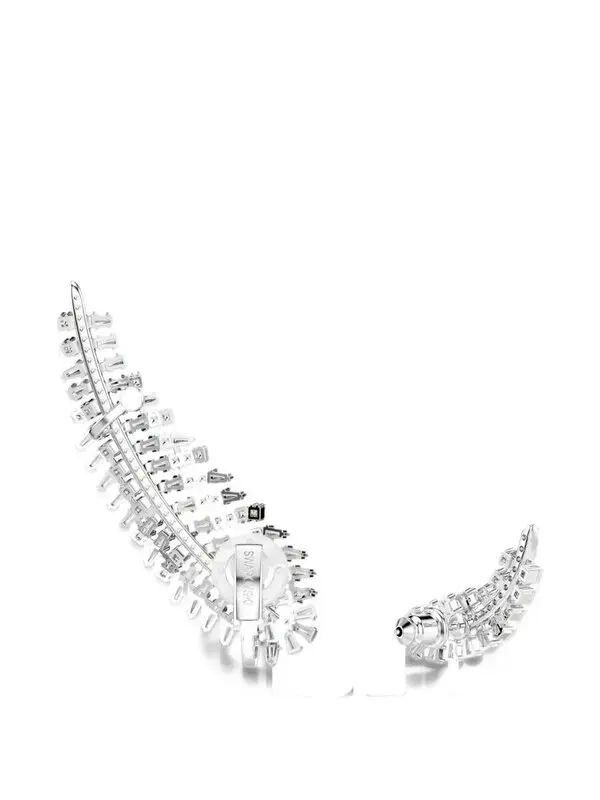 SWAROVSKI Vienna Feather Asymmetric Earrings