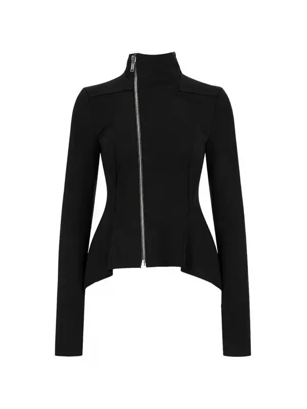 Rick Owens Naska Asymmetric Peplum-hem Jacket
