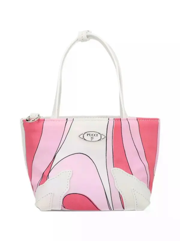 Emilio Pucci Palio Mini Tote Silk Bag - Pink
