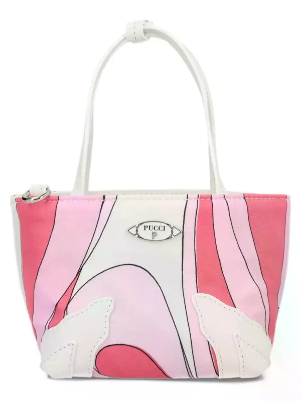 Emilio Pucci Palio Mini Tote Silk Bag - Pink