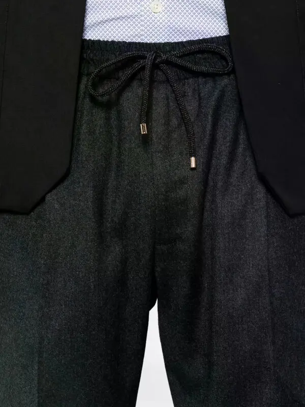 BRIGLIA 1949 Wimbledon Drawstring-waist Pleated Trousers