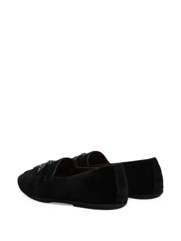Dolce & Gabbana Embellished Suede Loafers