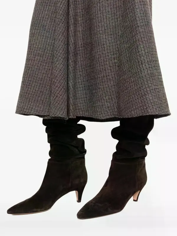 Etro Check-pattern Panelled Midi Skirt