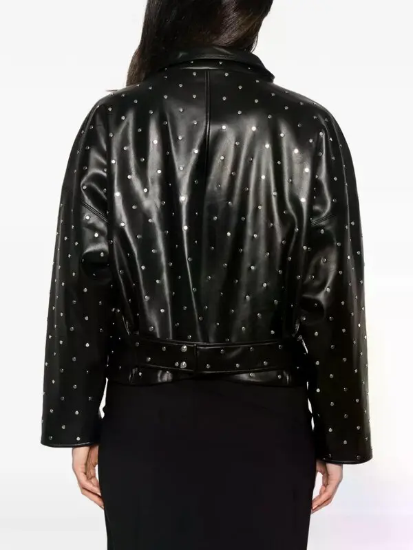 Marella Stud-embellished Biker Jacket