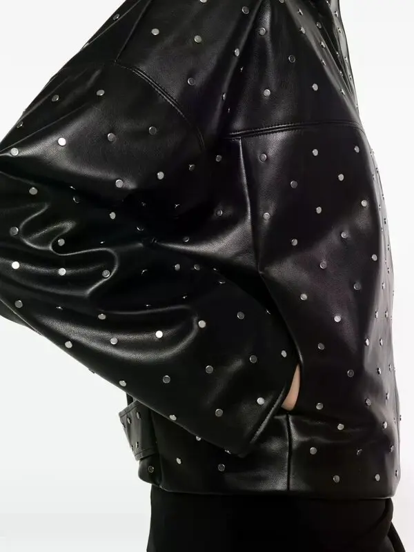 Marella Stud-embellished Biker Jacket