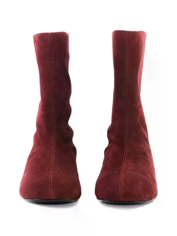 PAUL WARMER Shorty Suede Ankle Boots