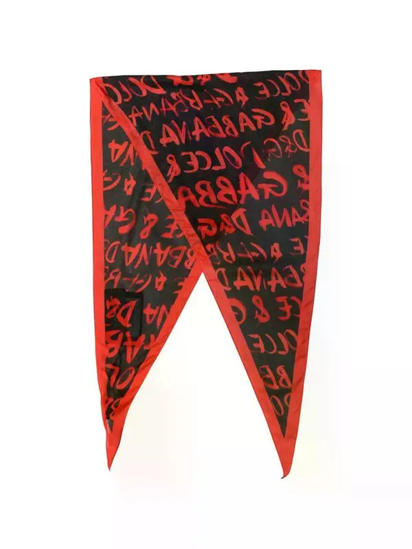 Dolce & Gabbana Graffiti-logo Stole Scarf