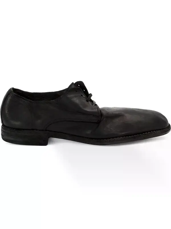 Guidi Distressed Derby Shoes