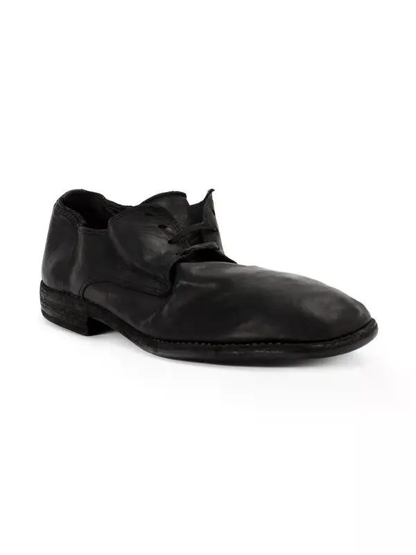 Guidi Distressed Derby Shoes