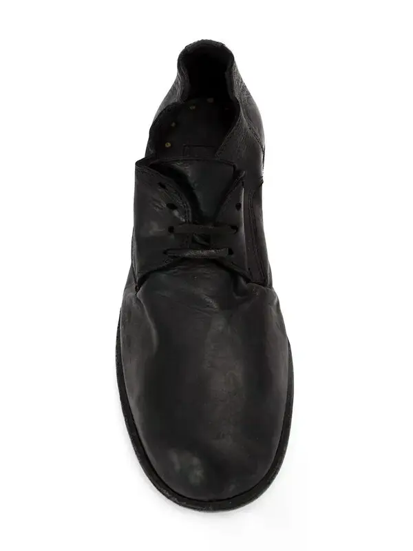 Guidi Distressed Derby Shoes