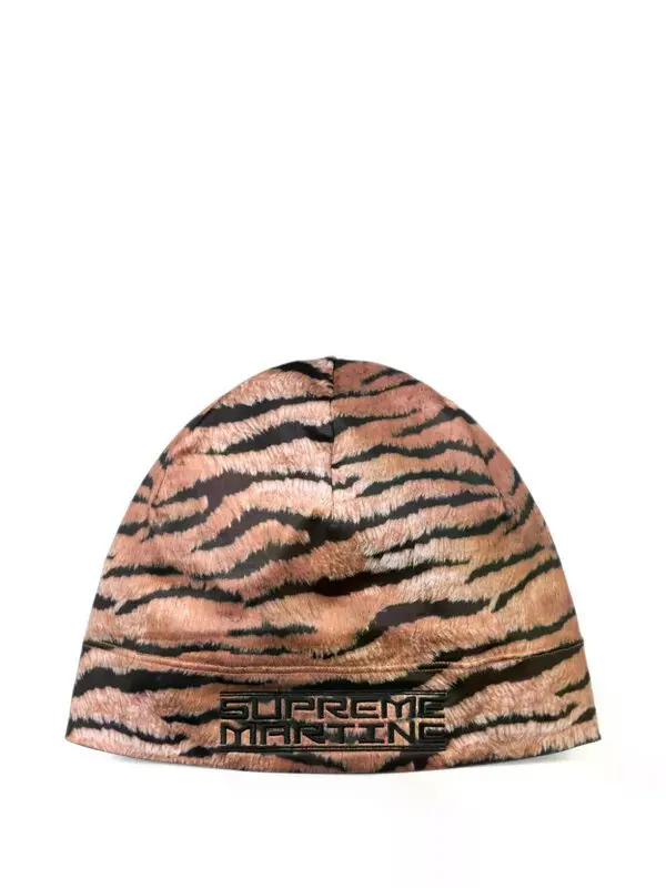 Supreme X Martine Rose® Tiger-print Beanie Hat - Brown