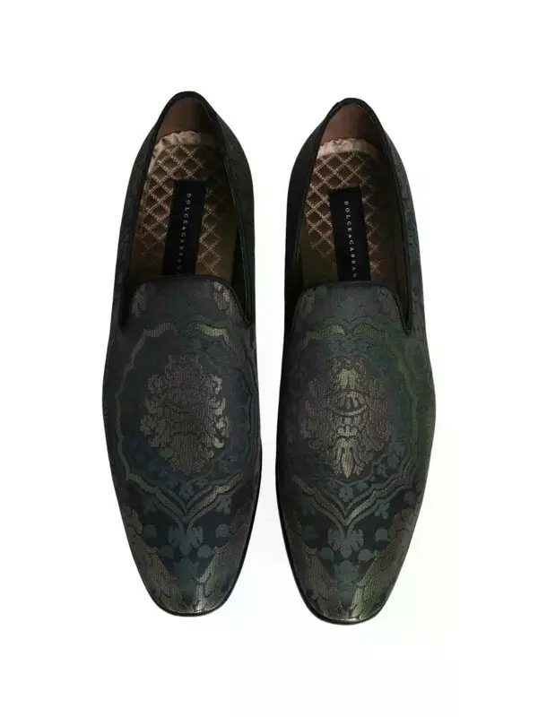 Dolce & Gabbana Floral Brocade Loafers