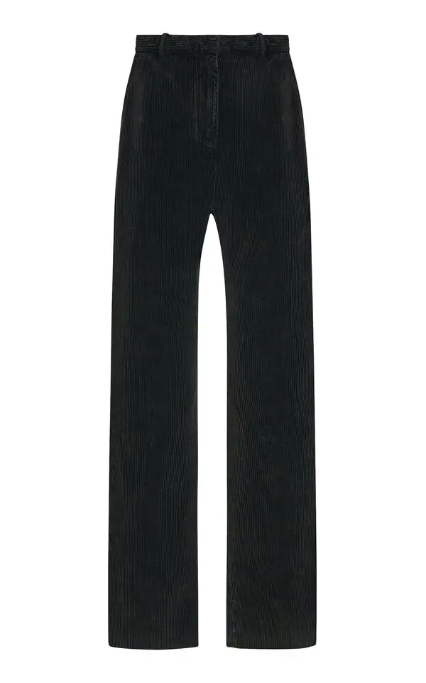 THE ROW Kenton Cotton Corduroy Pants - Black