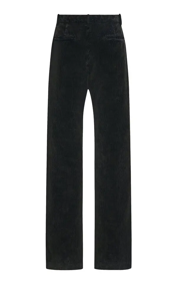 THE ROW Kenton Cotton Corduroy Pants - Black
