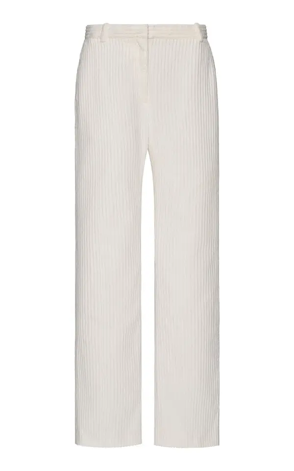 THE ROW Kenton Cotton Corduroy Pants - White