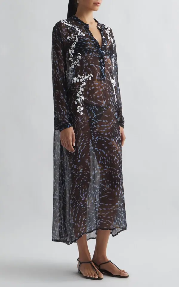 Chan Luu Drip Drip Tunic Midi Dress