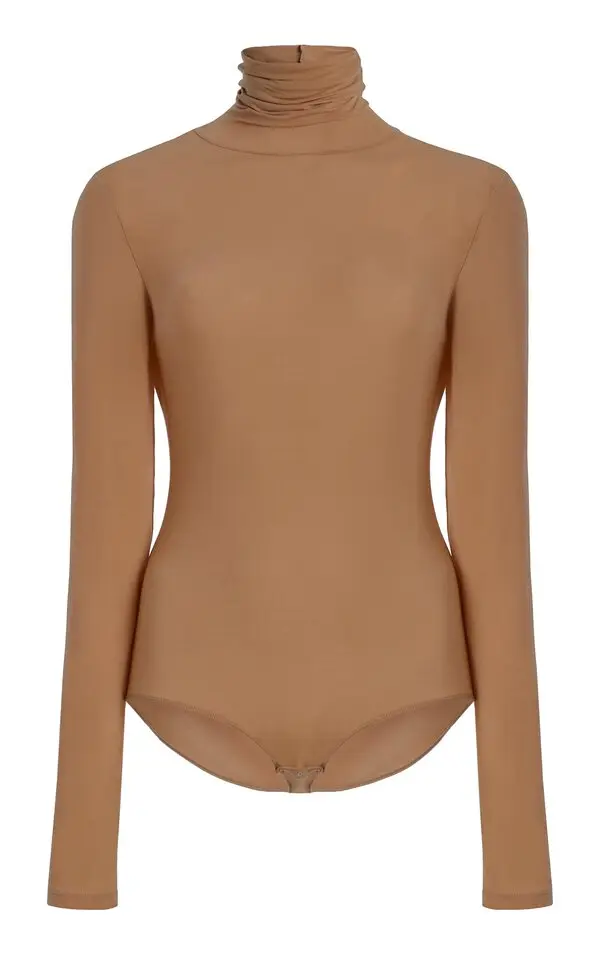 THE ROW Basile Jersey Bodysuit - Neutral