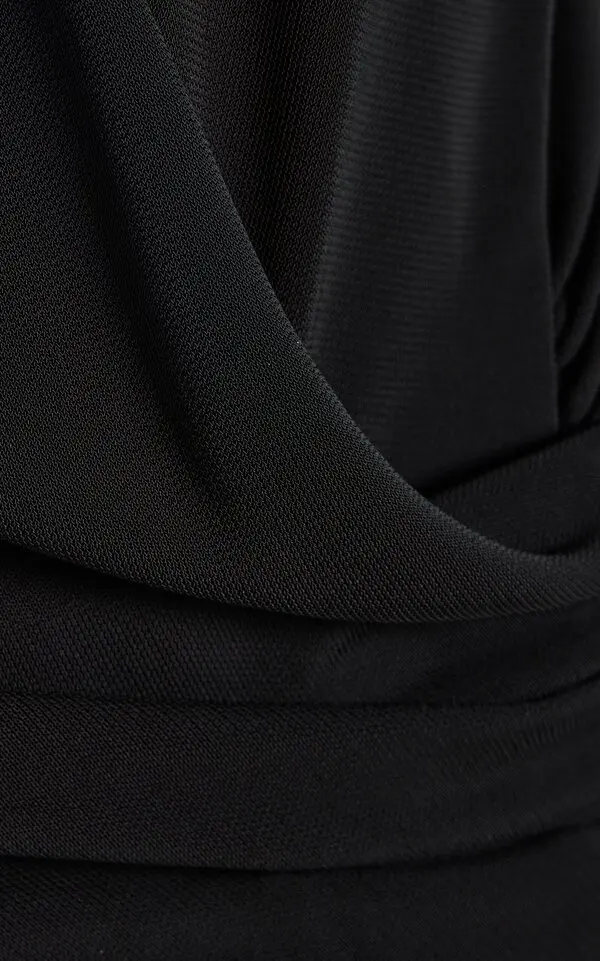 THE ROW Artia Draped Jersey Midi Dress