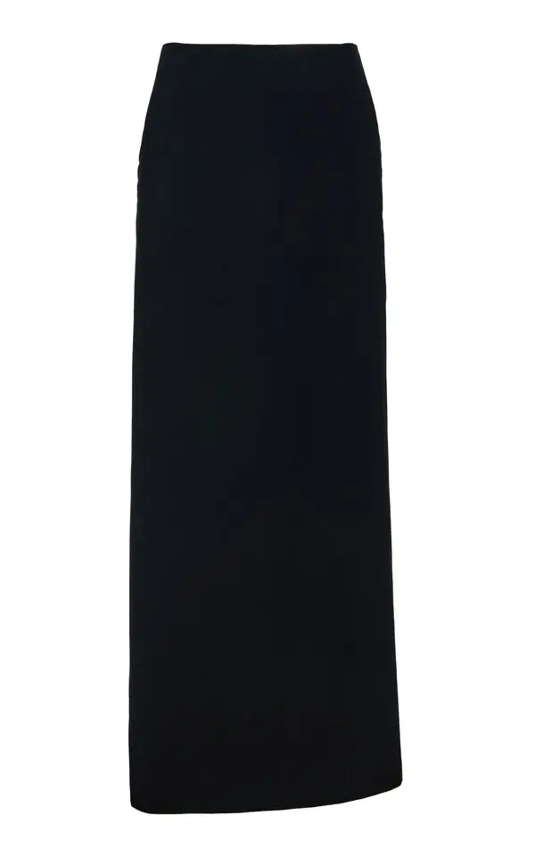 THE ROW Lew Cotton Maxi Skirt - Black