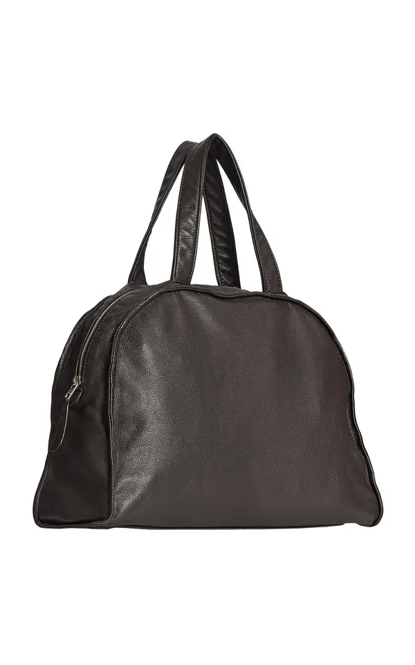 THE ROW Washed Leather Bowler Bag