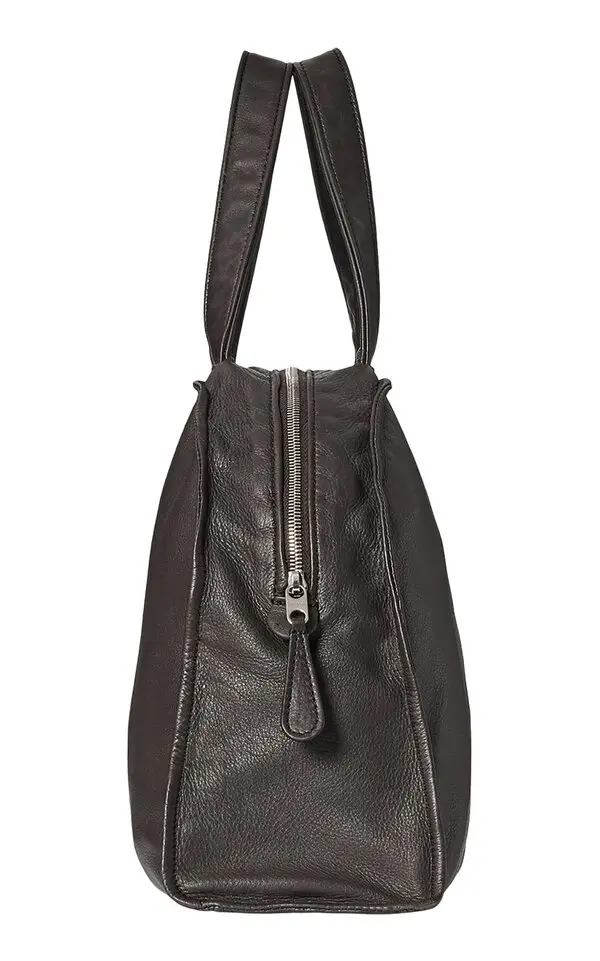 THE ROW Washed Leather Bowler Bag
