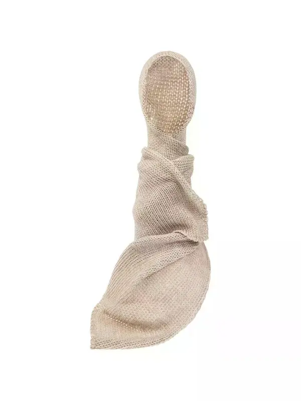 Issey Miyake Knitted Balaclava - Neutrals