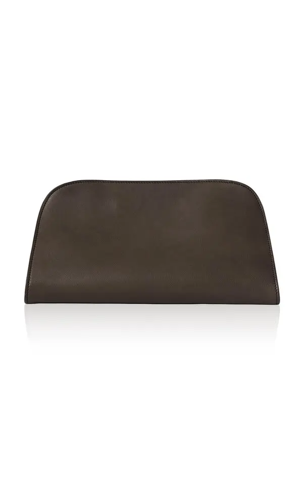 THE ROW Peggy Leather Clutch