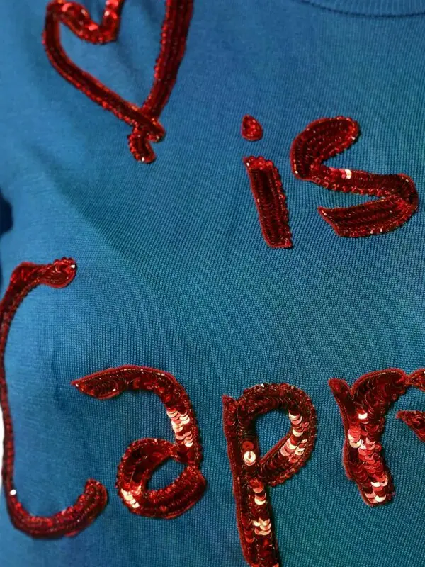 Dolce & Gabbana Sequin-embellished Crew-neck Sweater