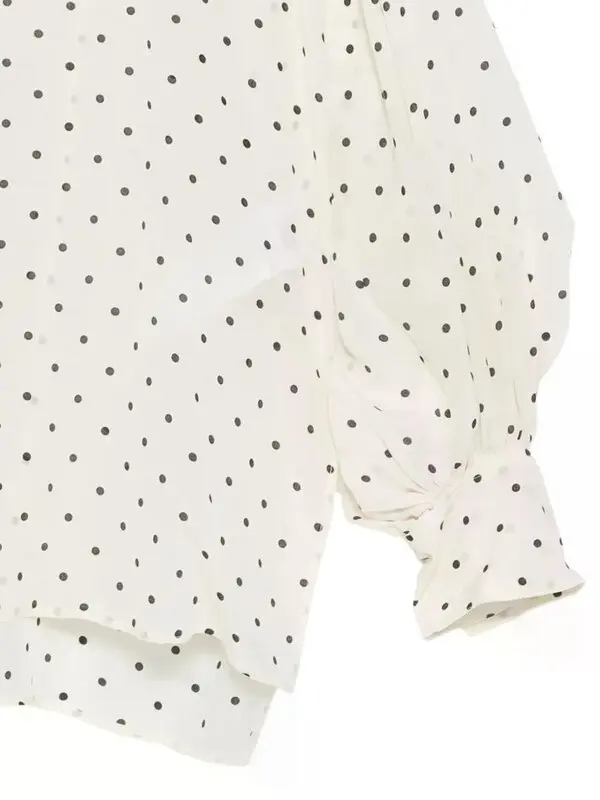 Marella Polka-dot Silk Shirt