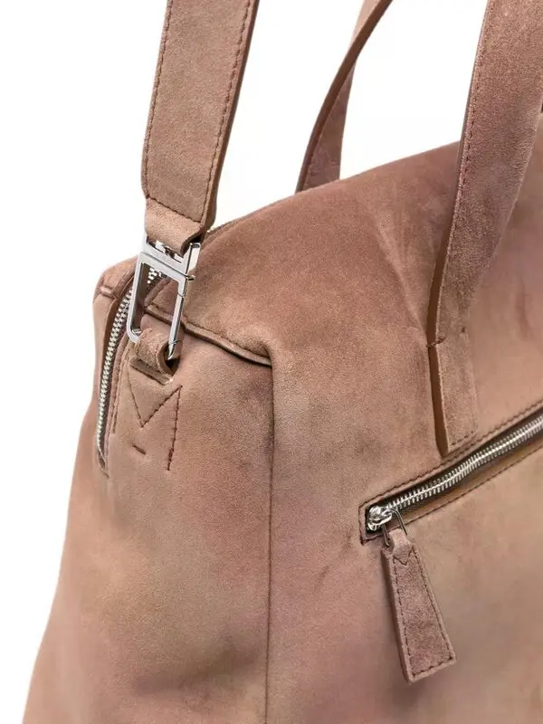 Max Mara Extra-large Shoulder Bag In Split Leather Hazelnut